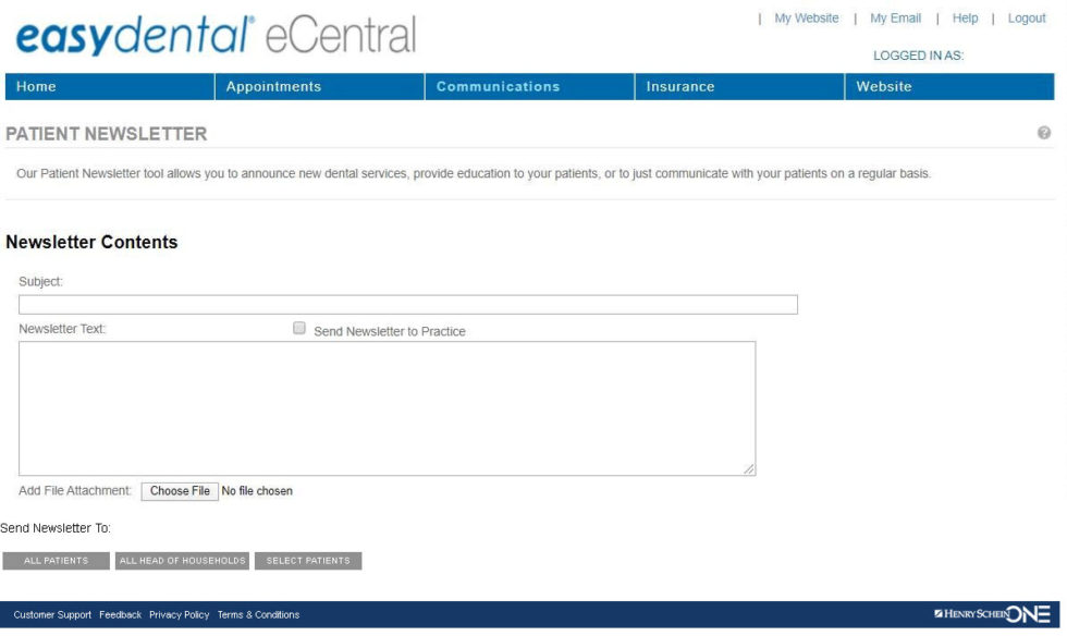 Emailing All Of Your Patients At Once - Easy Dental